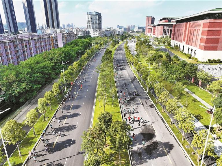 2023深圳光明半程马拉松鸣枪开跑 万名跑友穿越都市田园领略美景_深圳新闻网